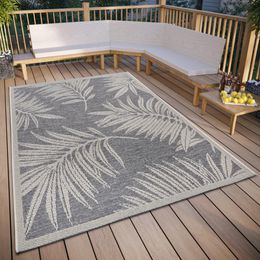 Teppich Hanse Home "Paru", grau (grau,creme), B:76cm H:6mm L:150cm, Polypropylen (PP), Teppiche, Teppich, strapazierf&auml;hig, pflegeleicht, robust, In- und Outdoor, wetterfest