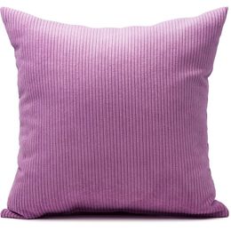 G&ouml;zze Dekokissen G&Ouml;ZZE "Capri Cord", flieder, unifarben, B:60cm H:10cm L:60cm, Polyester, Dekokissen_Sitzkissen_Kissenh&uuml;llen