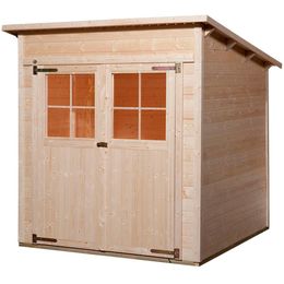 Gartenhaus Weka "325 Gr.1, 19 mm", beige (naturbelassen), Fu&szlig;boden im Gartenhaus, ohne R&uuml;ck- und Seitenwand, ohne Dacheindeckung, Massivholz, Gartenh&auml;user, Gartenhaus