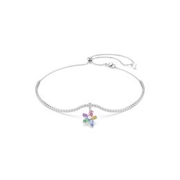 Choker Swarovski "Schmuck Geschenk 2026 CAPSULE Halskette", metallfarben, kristallwei&szlig;, pink, lila, gelb, blau, gr&uuml;n, wei&szlig;, Halsketten, Damen, Metall Perlen, Metall, Perlen, mit Swarovski Kristall, Zirkonia (synth.) - mit Swarovski Perle