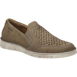 Slipper Josef Seibel "Ruben 27, sand", Herren, Gr. 40, beige (sand), Obermaterial: 100% Rindsleder Leather cow., Schuhe Slipper