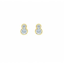 Adelia&acute;s Paar Ohrh&auml;nger ADELIA&acute;S "Ohrstecker Ohrringe 585 Gold ( 14K ) mit Zirkonia &ndash; Goldohrringe", gold, Ohrringe, Damen, Damen, Gold, Goldohrringe