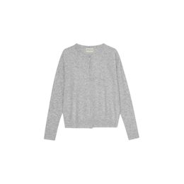 Cardigan MOSHI MOSHI MIND "moshi moshi mind Cardigan dolly", Damen, Gr. L, light grau melange, Obermaterial: 100% Wolle, Strickjacken