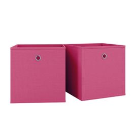 Faltbox Vcm "2er Set Faltbox Klappbox Aufbewahrungsbox Boxas", pink, B:27cm T:27cm, Aufbewahrungsboxen