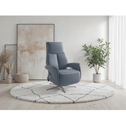 Sit & More TV-Sessel SIT & MORE "TV Lazy", graublau, B:75cm H:115cm T:85cm, Sessel, mit Herz-Waage-Positon und 3 Motoren