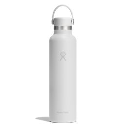 Trinkflasche Hydro Flask "24 OZ Standard Flex Cap, 710 ml", wei&szlig;, H:27,4cm, Edelstahl, Trinkflaschen, Trinkflasche