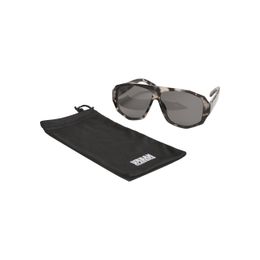 Sonnenbrille Urban Classics "Urban Classics Unisex 101 Sunglasses UC", Damen, grau leo, schwarz, Sonnenbrillen Sonnenbrille