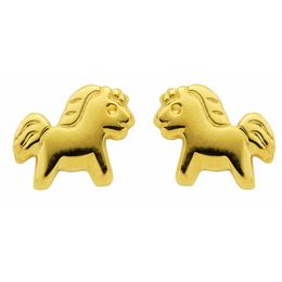 Adelia&acute;s Paar Ohrh&auml;nger ADELIA&acute;S "Pferd Ohrstecker Ohrringe 333 Gold ( 8K ) &ndash; Goldohrringe Pferd", gold, Ohrringe, Jungen, Kinder, Gold, Goldohrringe Pferd