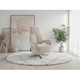 Sit & More TV-Sessel SIT & MORE "TV Lazy", creme, B:75cm H:110cm T:85cm, 100% Polyester, Sessel, mit Herz-Waage-Positon und 3 Motoren