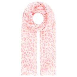 Schal Zwillingsherz "Leo", Damen, pink, Web, Obermaterial: 100% Polyester, Modet&uuml;cher Schal, Leo-Muster, leichter Stoff