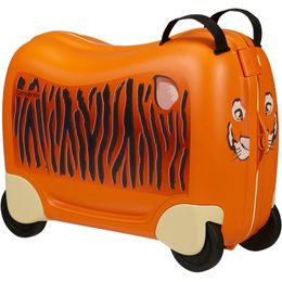 Kinderkoffer Samsonite "Dream2Go Ride-on Trolley, Tiger", Kinder, Gr. B/H/T: 52cm x 38cm x 21cm 30 l, orange (tiger t.), Polypropylen, festlich, Koffer, aus Polypropylen, mit Packriemen, mit Tragegriff oben