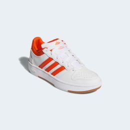 Sneaker adidas Sportswear "HOOPS CLASSIC", Damen, Gr. 42, cloud wei&szlig;, collegiate orange, amber gum, Synthetik, Schuhe Sneaker