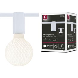 Paulmann Schienensystem-Leuchten "URail Schienenspot Socket E27 max. 20W dimmbar 230V Signalwei&szlig;", wei&szlig;, &Oslash; 5,5cm H: 9,6cm, 1 Stk., Leuchten