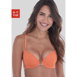 s.Oliver Push-up-BH 'Lilou' gelb Gr. 75B. Vergr&ouml;&szlig;ert Optisch Die B&uuml;ste und mit B&uuml;gel