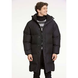Steppmantel LINDBERGH "Parka Comfort Fit", Herren, Gr. M, schwarz, Obermaterial: 100% Polyester; Futter: 100% Nylon; F&uuml;llung: 100% Polyester, M&auml;ntel Steppmantel