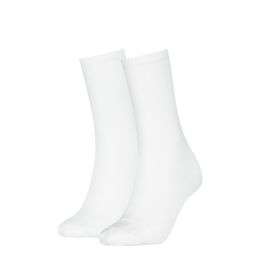 Socken Calvin Klein Jeans "CKJ WOMEN SOCK 2P BACK LOGO", Damen, Gr. - (37/41), grau (light grau), Materialmix, normal, Socken Socken, mit breitem Bund