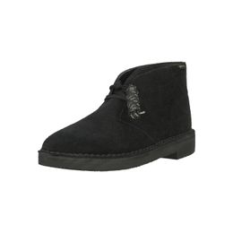 Schn&uuml;rschuh Clarks "Desert BT GTX", Damen, Gr. 41,5, schwarz, Schuhe Schn&uuml;rschuh, im wetterfesten Design