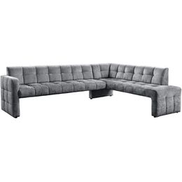 Essbank exxpo - SOFA FASHION "Barista, bequem und elegant, hohe Bodenfreiheit", anthrazit, B:265cm H:83cm T:199cm, Sitzb&auml;nke, Essbank, Eckbank Barista bequem und elegant, hochwertige Detailverarbeitung