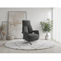 Sit & More TV-Sessel SIT & MORE "TV Lazy", dunkelgrau, B:75cm H:115cm T:85cm, 100% Polyester, Sessel, mit Herz-Waage-Positon und 3 Motoren