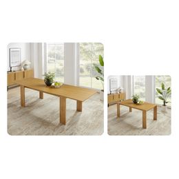 Esstisch OTTO HOME "Peregrin, verl&auml;ngerbar von 180 - 276 cm", natur, natur, B:276cm H:76cm T:90cm, Tische, Esstisch, Melaminoberfl&auml;che, robustes Eschenholzgestell, Verl&auml;ngerungsfunktion