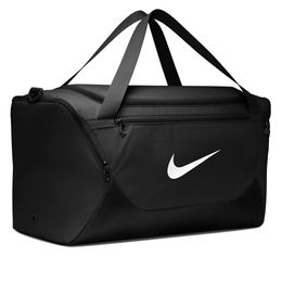 Sporttasche Nike "NK BRSLA S DUFF - X", schwarz, schwarz, wei&szlig;, Obermaterial: 100% Polyester, Taschen Sporttasche, mit bel&uuml;ftetem Seitenfach, mit Rei&szlig;verschlusstasche vorne