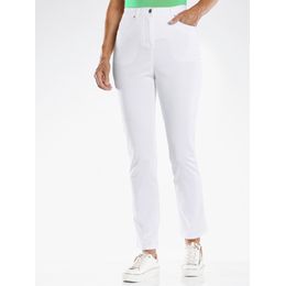 WITT Damen Jeans mit Taschen-Verzierung, wei&szlig;, Gr&ouml;&szlig;e 56