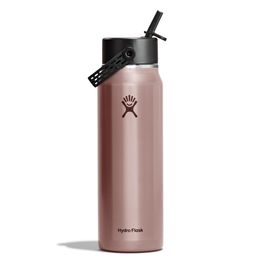 Trinkflasche Hydro Flask "32 OZ Lightweight Wide Flex Straw, 946 ml", quarz, H:30,73cm, Edelstahl, Trinkflaschen, Trinkflasche