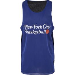 Tanktop K1x "K1x Herren KXM241-003-1 K1x NYC Reversible Mesh Jersey", Damen, Gr. M, schwarz, 100% Polyester, bedruckt, relaxed fit, Tops Tanktop