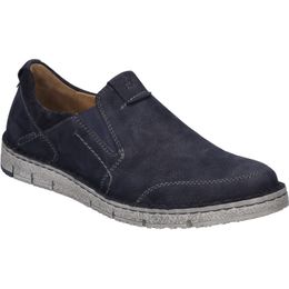 Slipper Josef Seibel "Ruben 03, ocean", Herren, Gr. 41, blau (ocean), Obermaterial: 100% Rindsleder Leather cow., Schuhe Slipper