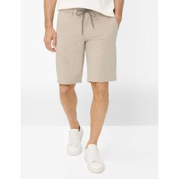 Bermudas Eurex By Brax "Style BENO", Herren, Gr. 50, Normalgr&ouml;&szlig;en, beige, Web, 66% Polyester, 28% Viskose, 6% Elasthan, Hosen Bermudas