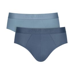 Midislip Sloggi, Herren, Gr. L, blau light, Single Jersey, Obermaterial: 61% Modal, 32% Polyamid, 7% Elasthan, k&ouml;rpernah, Unterhosen, ohne Eingriff