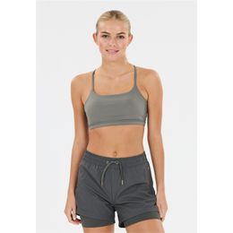 ENDURANCE ATHLECIA Sport-BH ATHLECIA "Blossom", Damen, Gr. L, dunkelgrau, 77% Polyamid, 23% Elasthan, unifarben, BHs Sport-BH, f&uuml;r ein besonders weiches Tragegef&uuml;hl