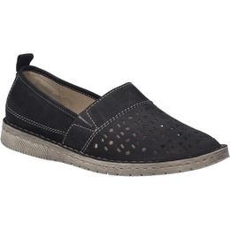Slipper Josef Seibel "Sofie 27, schwarz", Damen, Gr. 36, schwarz, Obermaterial: 100% Rindsleder Leather cow., Schuhe Slipper