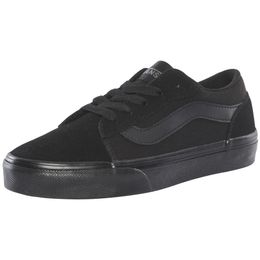 Sneaker Vans "Vero LS", Kinder, Gr. 32, schwarz, schwarz, Leder, Schuhe Sneaker