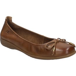 Ballerina Josef Seibel "Fenja 09, camel", Damen, Gr. 36, braun (camel), Obermaterial: 100% Rindsleder Leather cow., Schuhe Ballerina