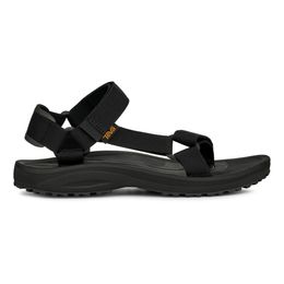 Sandale Teva "WINSTED MEN", Herren, Gr. 39,5, schwarz, Textil, Schuhe Sandale, Outdoorsandale schnell trocknend,atmungsaktiv,Alltag und Light Hiking