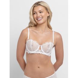 B&uuml;gel-BH Dorina "Yelena (Bridal)", Damen, Gr. 85, Cup D, ivory, Spitze, Obermaterial: 70% Polyester, 28% Polyamid, 2% Elasthan, BHs B&uuml;gel-BH, mit Spitzendetails