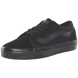 Sneaker Vans "Vero LS", Kinder, Gr. 28, schwarz, schwarz, Leder, Schuhe Sneaker