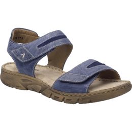 Sandale Josef Seibel "Brenda 08, dunkelblau", Damen, Gr. 37, blau (dunkelblau), Obermaterial: 100% Rindsleder Leather cow., Schuhe Sandale