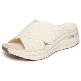 Pantolette Skechers "ARCH FIT 2.0 SANDAL-", Herren, Gr. 35, sanftes wei&szlig;, Textil, Schuhe Pantolette, Sandale, Sommerschuh, Strandschuh in veganer Machart