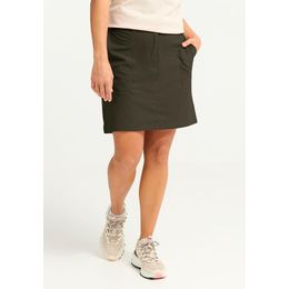 Hosenrock Jack Wolfskin "DESERT SKORT W", Damen, Gr. 42, obsidianmoss, Obermaterial: 95% POLYAMID, 5% SONSTIGE FASERN. Futter: 100% POLYESTER, R&ouml;cke