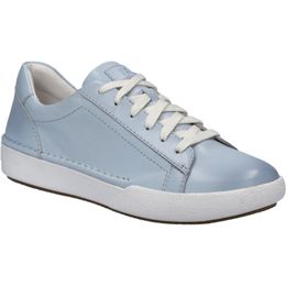 Sneaker Josef Seibel "Claire 01, iceblue", Damen, Gr. 38, blau (iceblau), Obermaterial: 100% Rindsleder Leather cow., Schuhe Sneaker