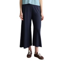Marc O'Polo Culotte MARC O'POLO DENIM, Damen, Gr. L, N-Gr, blau depths, Jersey, Obermaterial: 97% Viskose, 3% Elasthan, weit 7/8-L&auml;nge, Hosen Culotte, Weite Jerseyhose aus LENZING&trade; ECOVERO&trade;