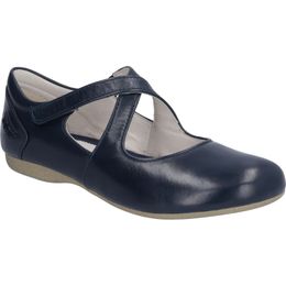 Ballerina Josef Seibel "Fiona 72, ocean", Damen, Gr. 36, blau (ocean), Obermaterial: 100% Rindsleder Leather cow., Schuhe Ballerina
