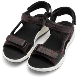 Trekkingsandale Ara "MOTION", Damen, Gr. 40, schwarz, Glattleder, Textil, unifarben, Schuhe