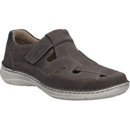 Slipper Josef Seibel "New Anvers 81, granit", Herren, Gr. 40, grau (granit), Obermaterial: 100% Rindsleder Leather cow., Schuhe Slipper