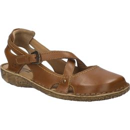 Sandale Josef Seibel "Rosalie 13, cognac", Damen, Gr. 39, braun (cognac), Obermaterial: 100% Rindsleder Leather cow., Schuhe Sandale