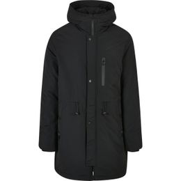 Wintermantel Urban Classics "Urban Classics Herren Light Parka", Herren, Gr. M, schwarz, 100% Polyamid, M&auml;ntel Wintermantel