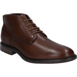 Stiefelette Josef Seibel "Earl 04, cognac", Damen, Gr. 41, braun (cognac), Obermaterial: 100% Rindsleder Leather cow., Schuhe Stiefelette