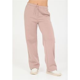 Sweathose NOU "Tasua", Damen, Gr. 38, EURO-Gr&ouml;&szlig;en, hellrosa, 60% Baumwolle, 40% Polyester, meliert, Hosen Sweathose, komfortables Tragegef&uuml;hl